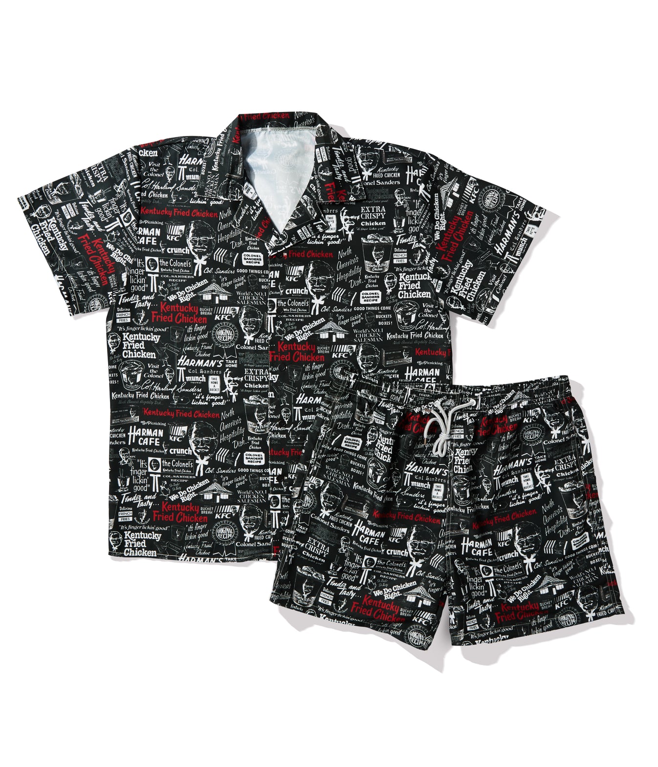 KFC Heritage Pattern Party Set | Shirt & Shorts Set | Official KFC ...