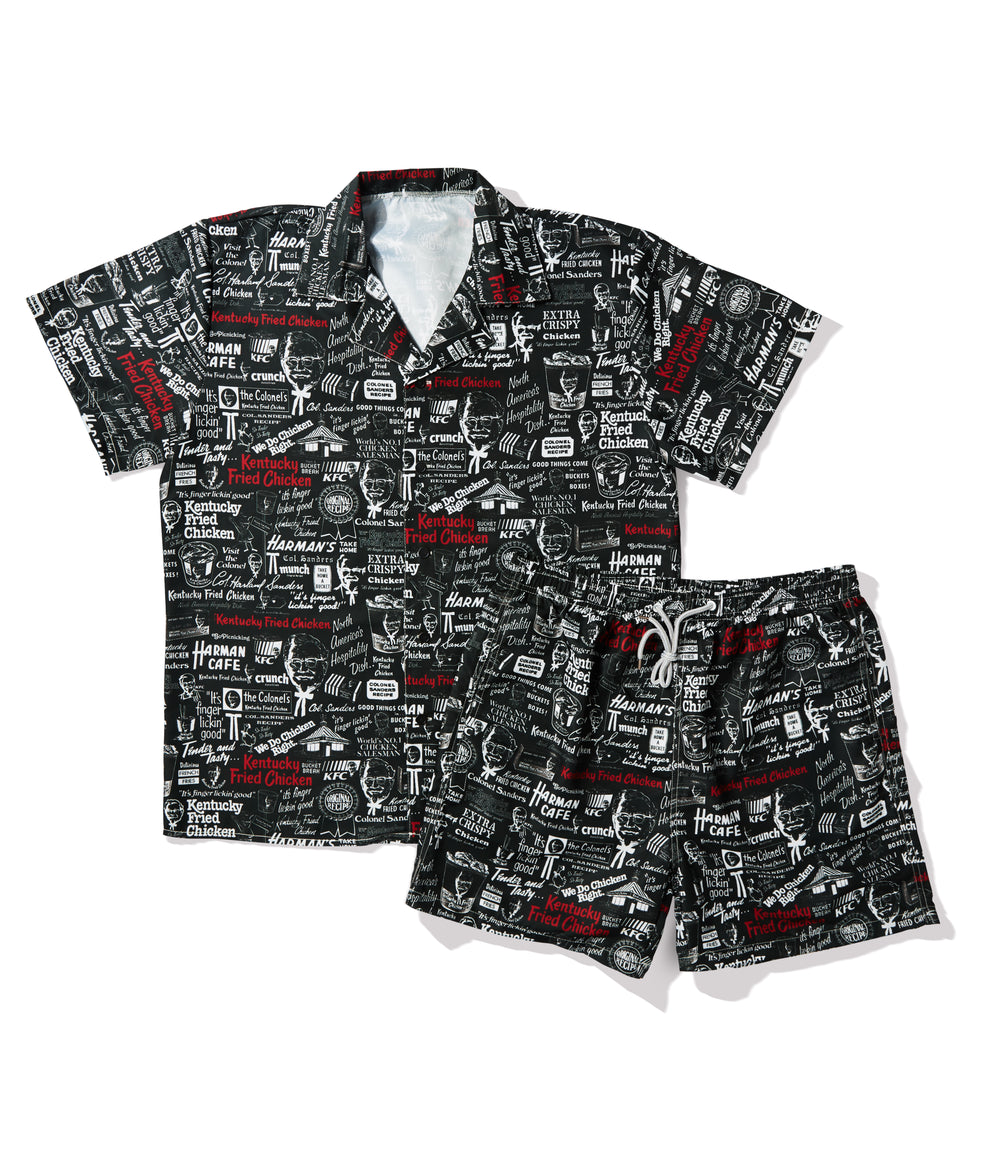 KFC Heritage Pattern Party Set | Shirt & Shorts Set | Official KFC ...